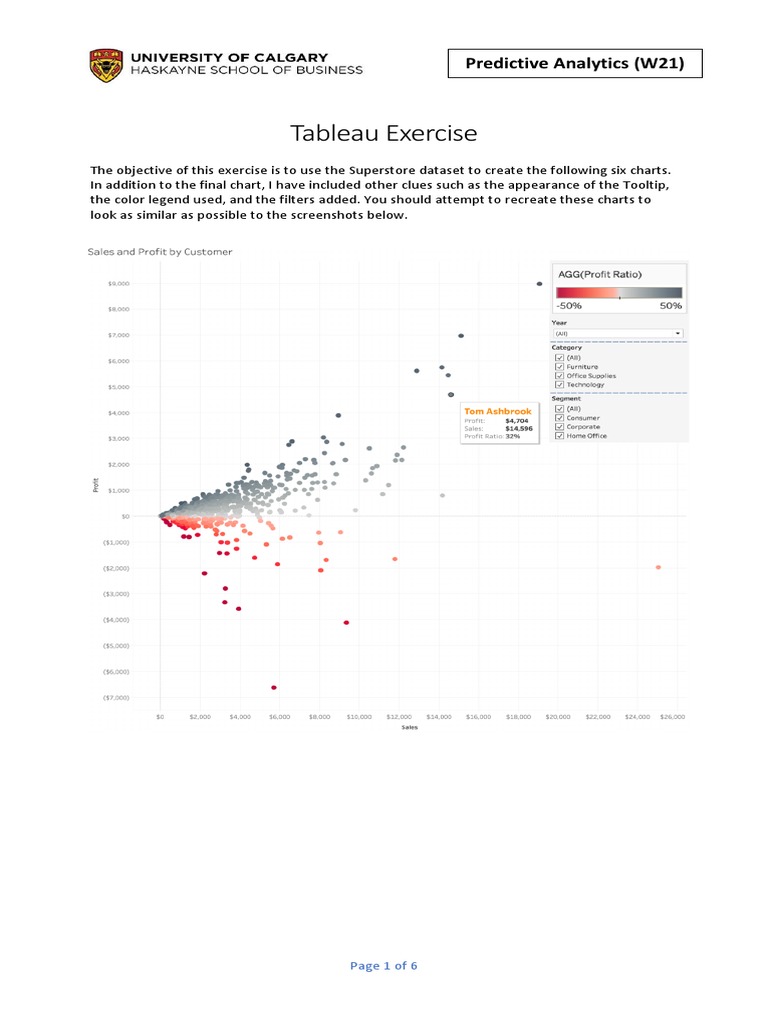 Tableau Exercise: Predictive Analytics (W21) | PDF | Computers