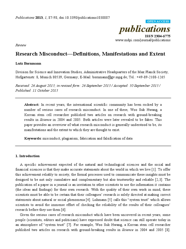 Research Misconduct | PDF | Falsifiability | Meta Analysis