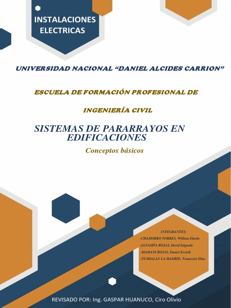 Grupo 9 - PDF Sistema de Pararrayos en Edificaciones | PDF | Relámpago | Electricidad