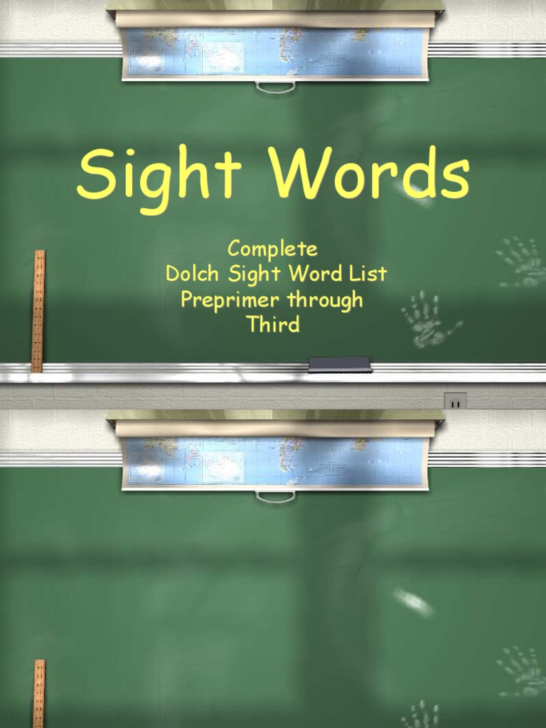 Complete Dolch Sight Word Lists | PDF