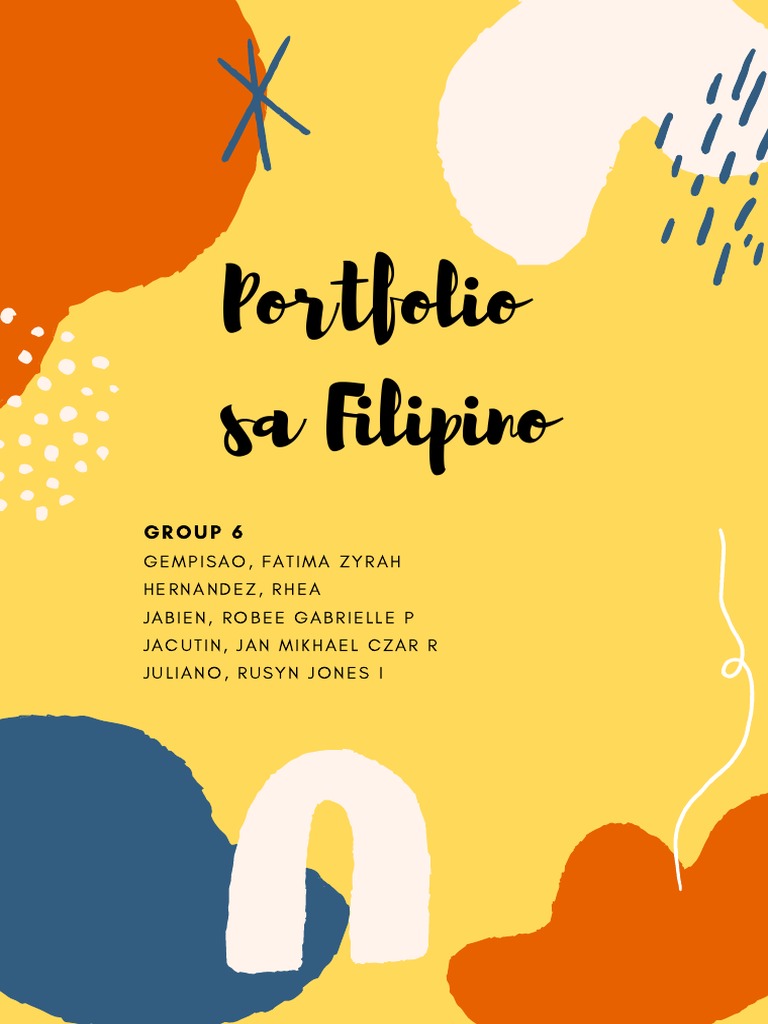 Portfolio Sa Filipino | PDF