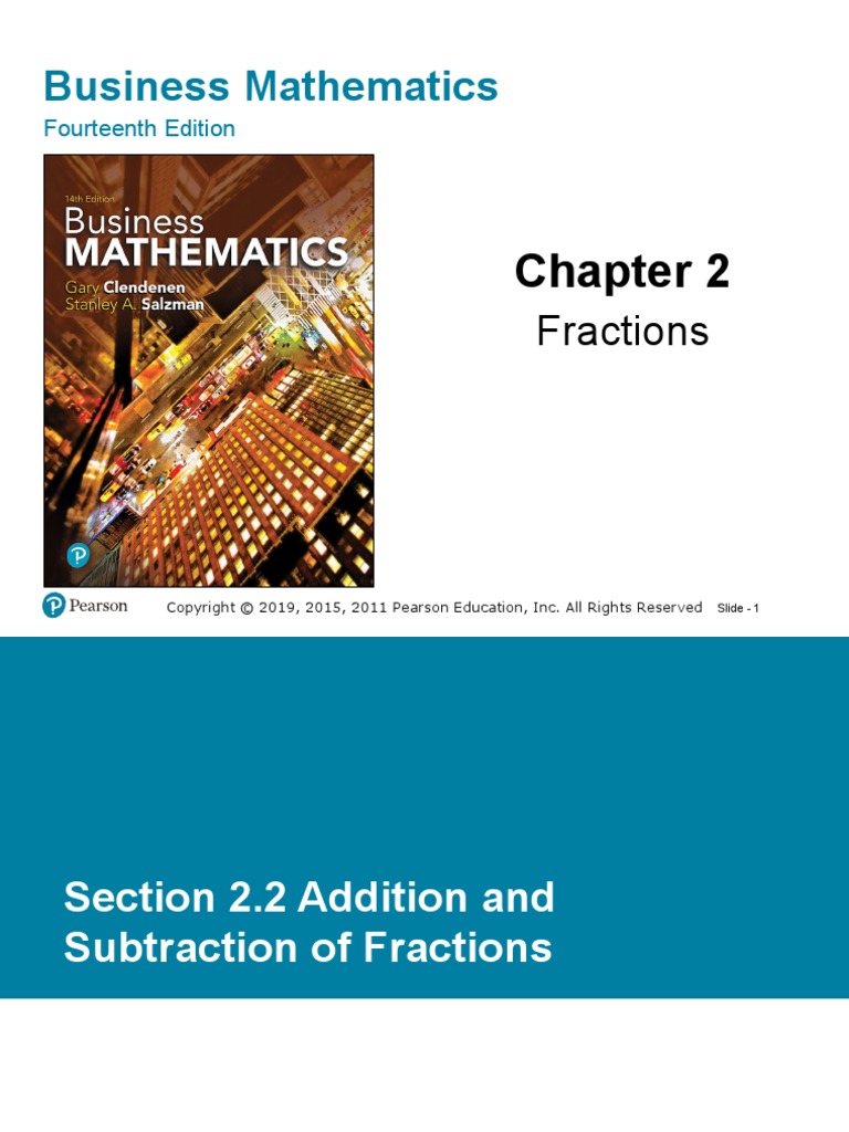 Business Mathematics: Fractions | PDF | Number Theory | Division ...