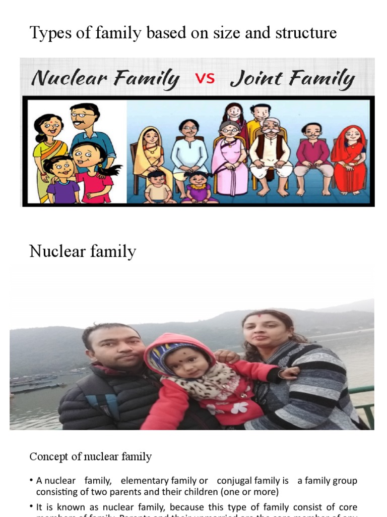 Types of Family Based On Size and Structure (Autosaved) | PDF | Family ...