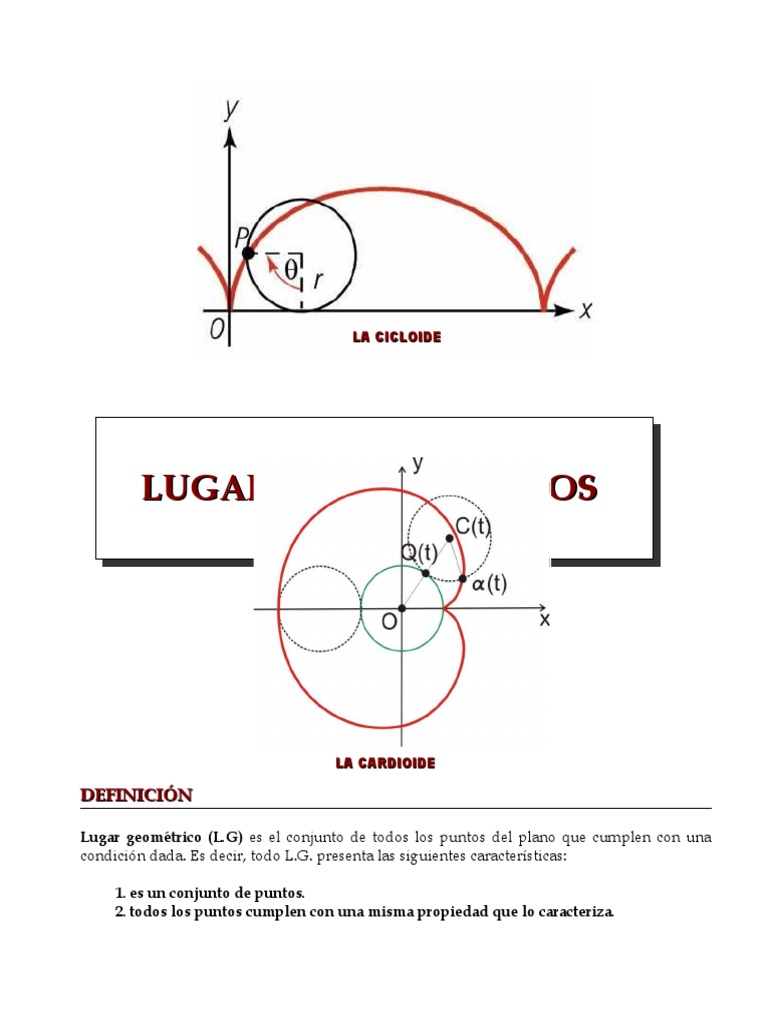 Conceptos Básicos de Lugares Geométricos | PDF | Elipse | Triángulo