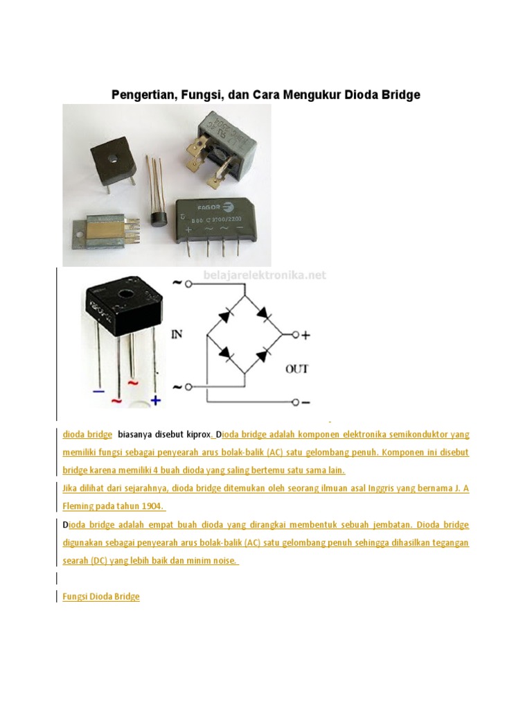 Dioda Bridge | PDF