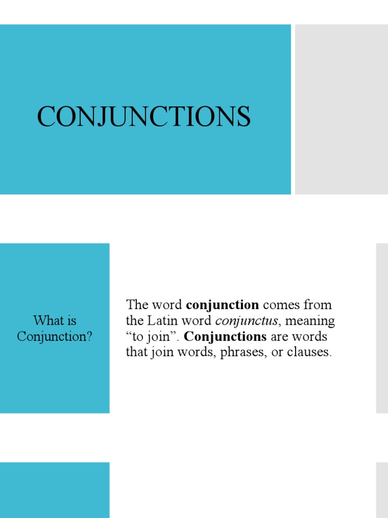 GR 8 Conjunctions | PDF | Clause | Sentence (Linguistics)