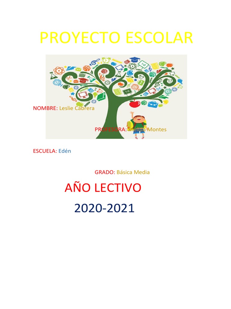 Proyecto Escolar | PDF