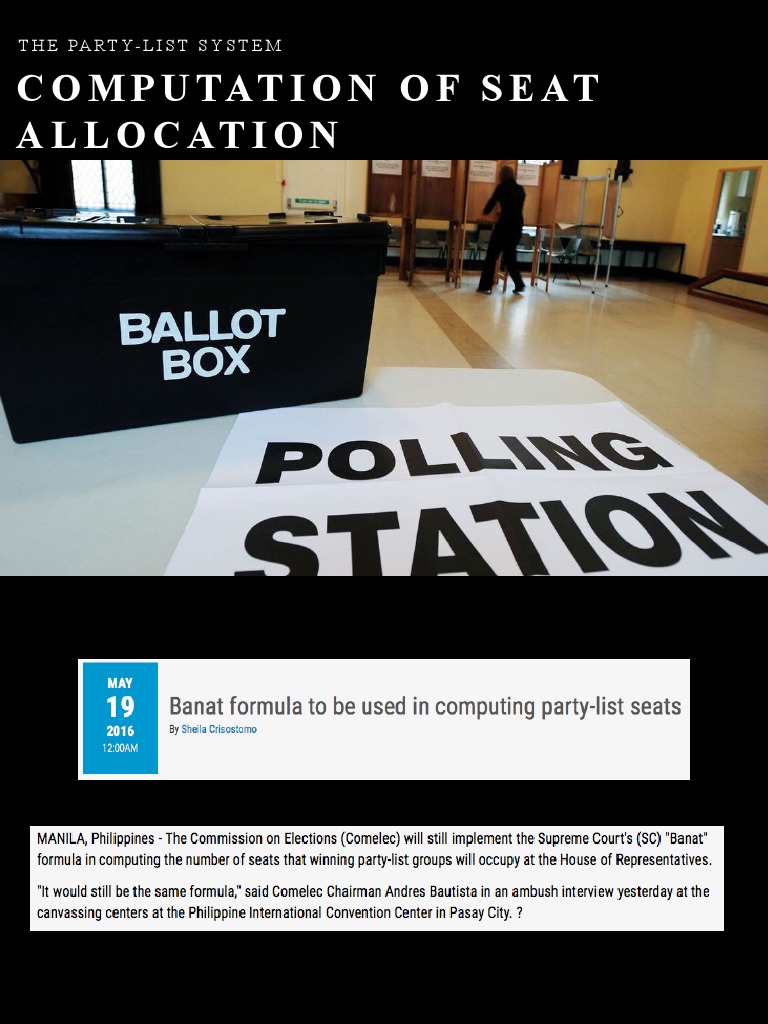 Party List Seat Allocation Process | PDF | Group Decision Making ...