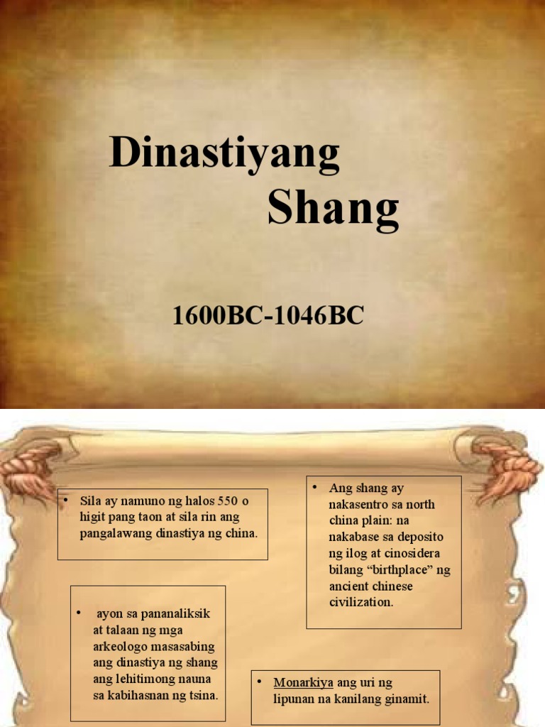 Shang Dynasty | PDF