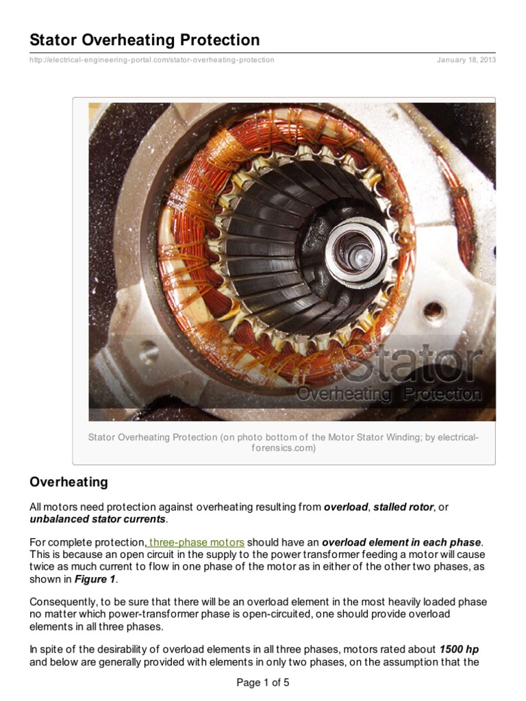 Motor Overheating Protection Strategies | PDF | Electric Motor | Relay