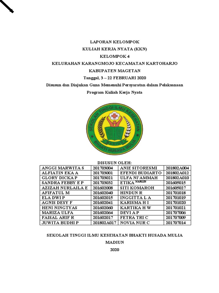 Laporan KKN Fix 2 | PDF