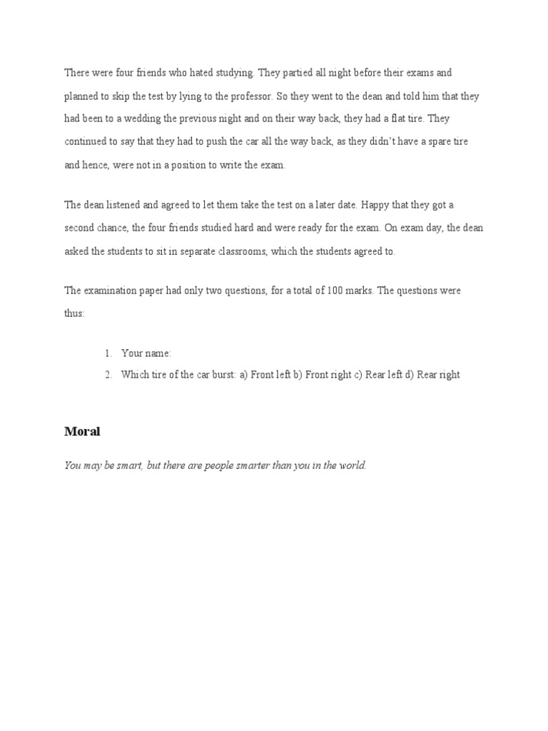 The Four Students | PDF