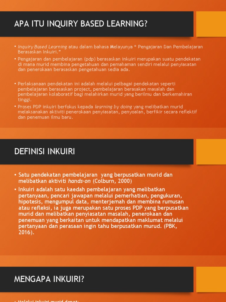 Inquiry Based Learning | PDF