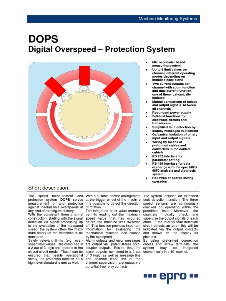 Digital Overspeed - Protection System: Short Description | PDF | Input ...