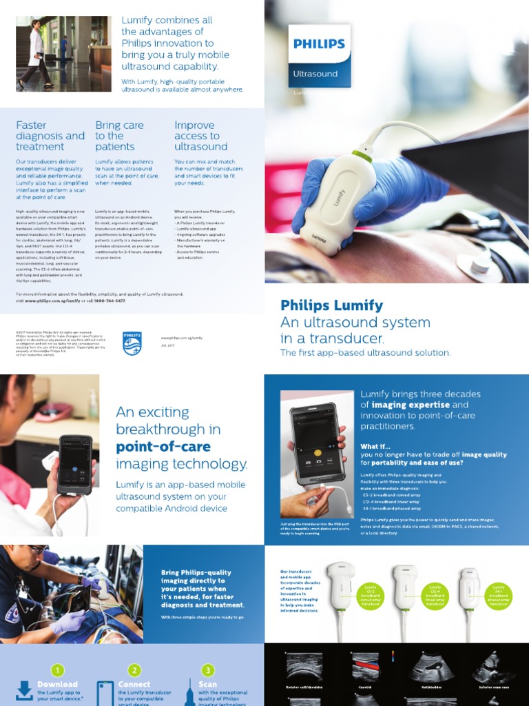 Brochure PHILIPS LUMIFY - APPS BASED ULTRASOUND WITH LINEAR PROBE | PDF