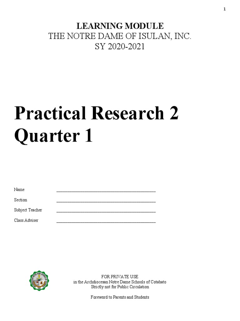 Practical Research 2 | PDF | Statistics | Dependent And Independent ...