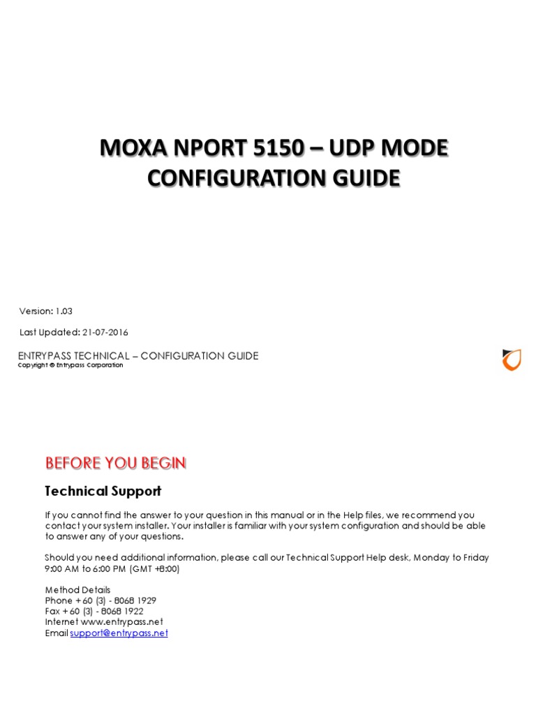 Moxa N5150 UDP Mode Configuration Guide V1.03 | PDF | Ip Address | Port ...