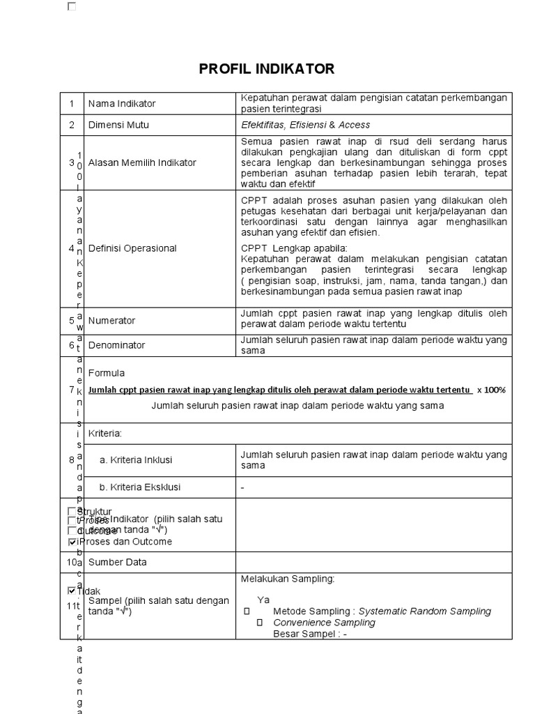 Kepatuhan Perawat dalam CPPT Pasien | PDF