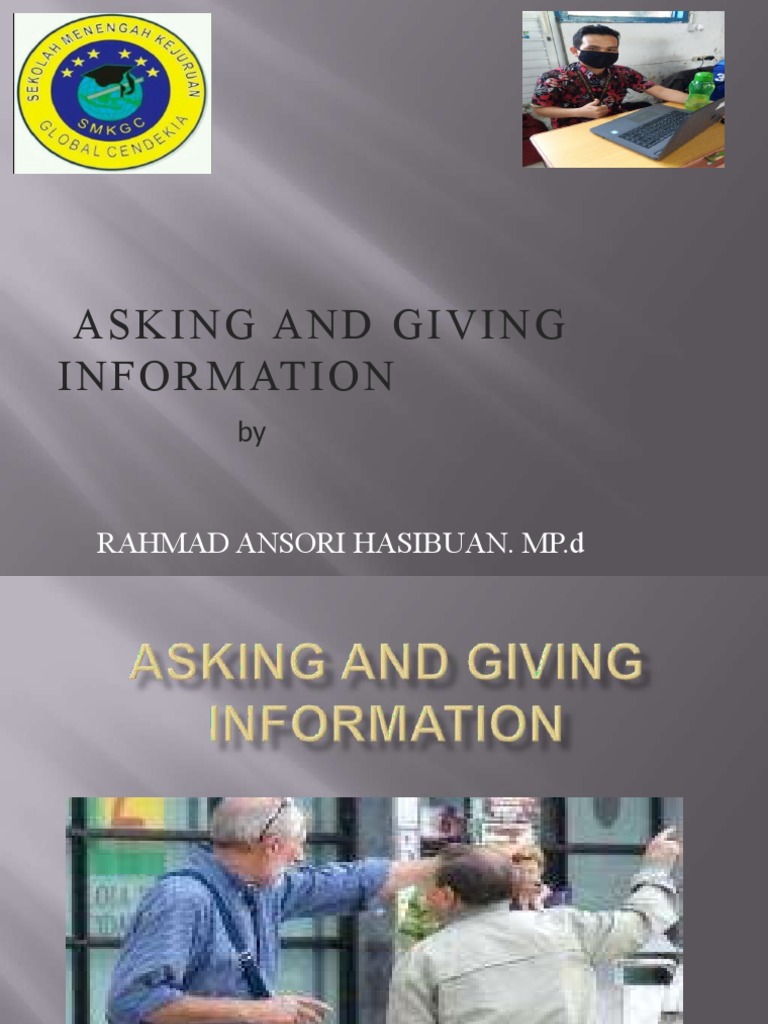 Asking and Giving Information by Rahmad Ansori | PDF | Question