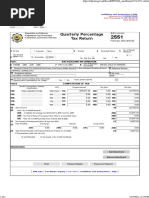 Quarterly Percentage Tax Return 2551 | PDF | Taxes | Public Law