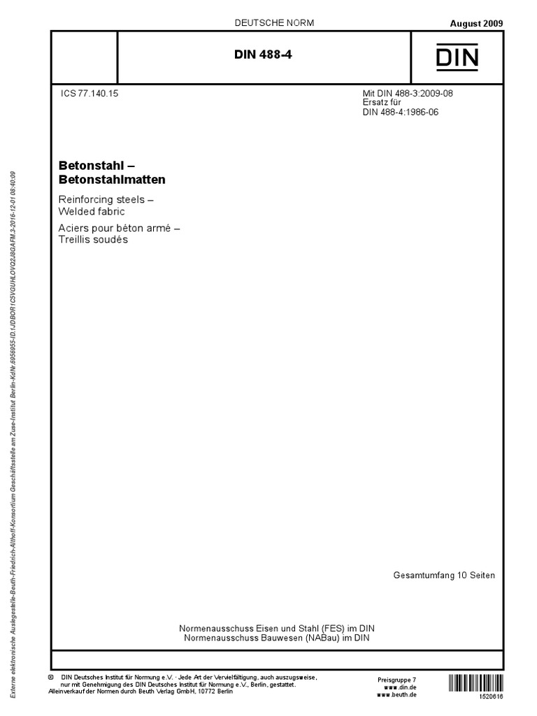 Din 488-4 | PDF