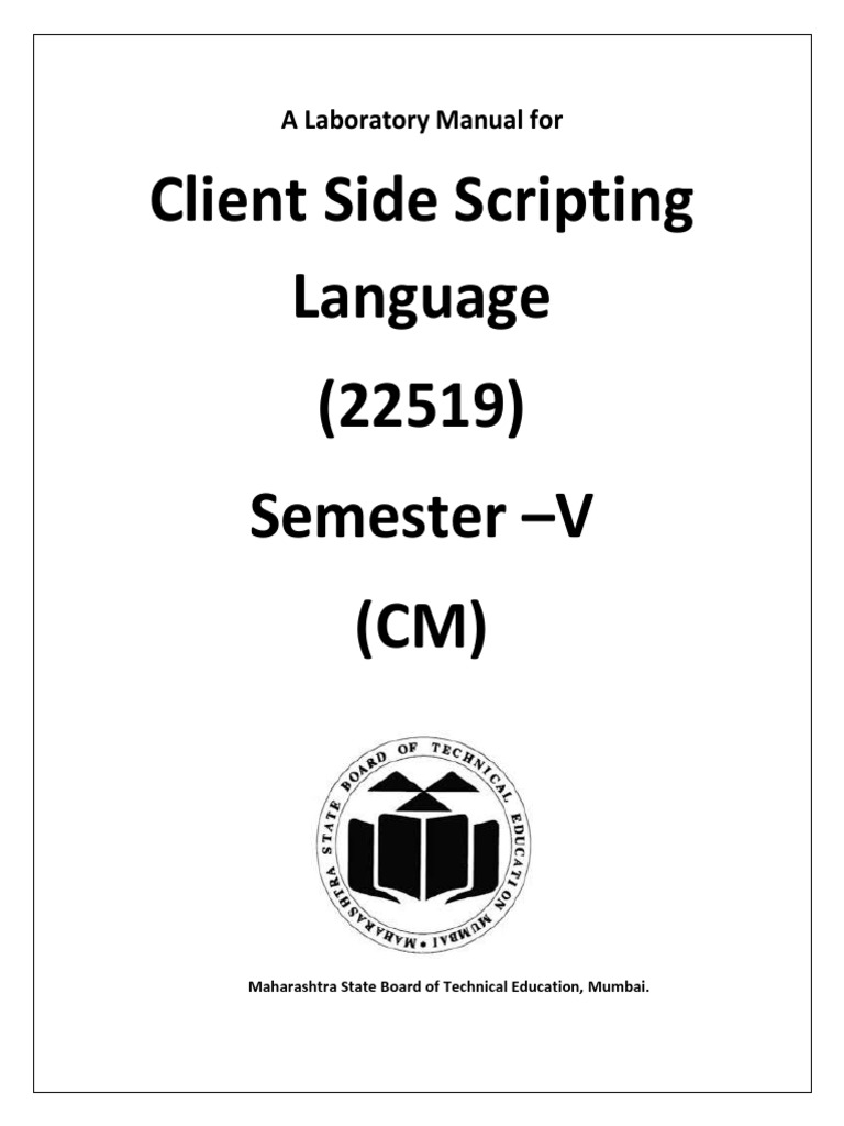 Client Side Scripting Languages Lab Manual Solved | PDF | Http Cookie | Java Script