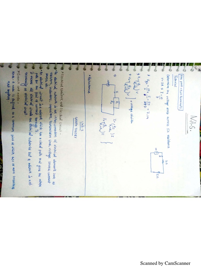 Network Analysis Notes | PDF