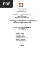 Growth and Yield Perpormance of Pechay Final | PDF | Fertilizer | Soil