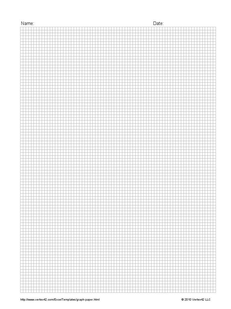 Name: Date:: © 2010 Vertex42 LLC | PDF