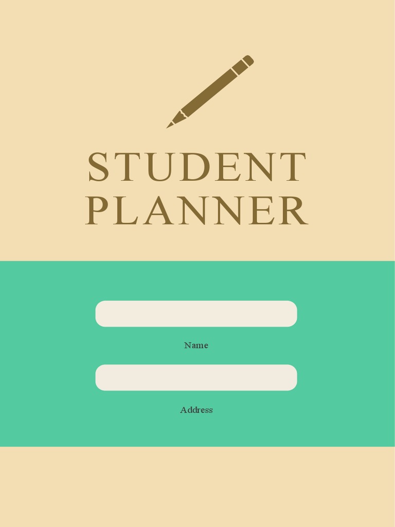 Blank Student Planner Template | PDF