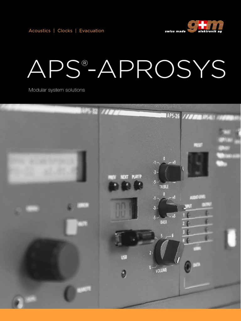 APS - Aprosys: Modular System Solutions | PDF | Microphone | Computer ...