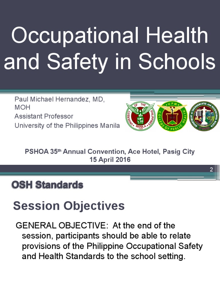 L05 Occupational Health & Safety in Schools | PDF | Occupational Safety ...