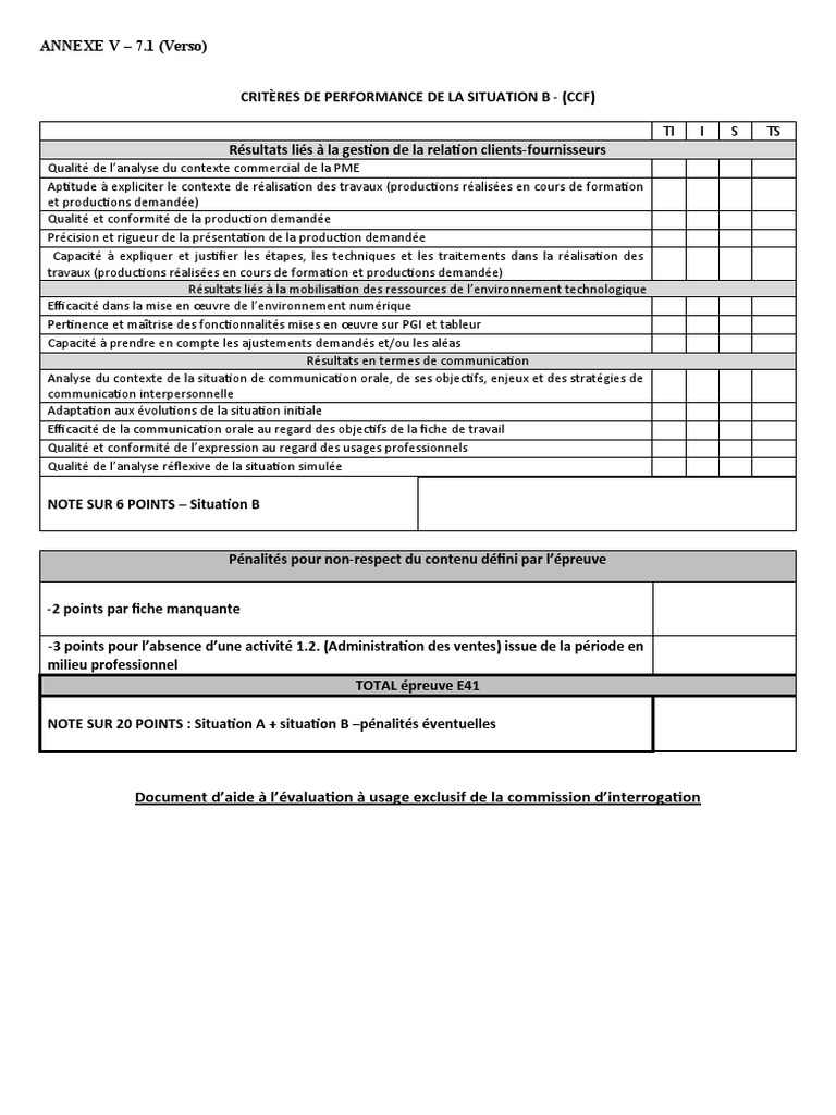 10 Grille D'évaluation CCF | PDF | Affaires | Ordinateurs