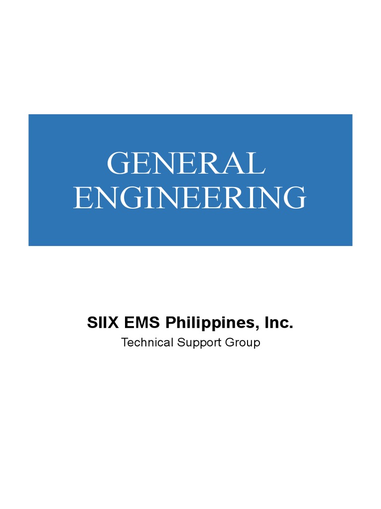 General Engineering: SIIX EMS Philippines, Inc | PDF | Probability ...