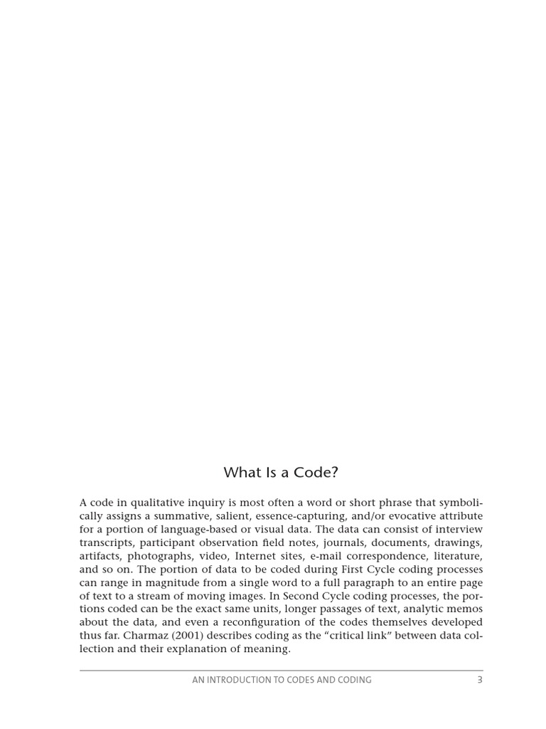 Coding Qualitative Data - Saldana (2012) | PDF | Data | Qualitative ...