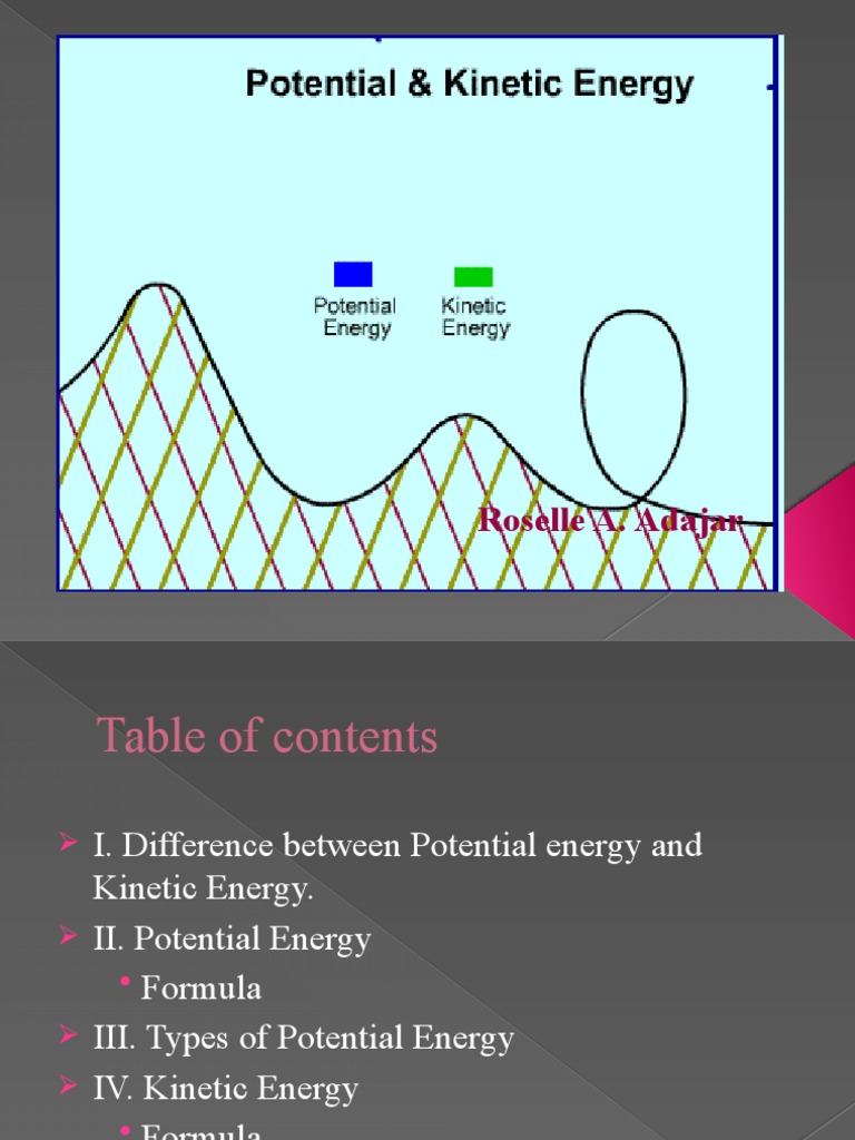 Potential and Kinetic Energy | PDF