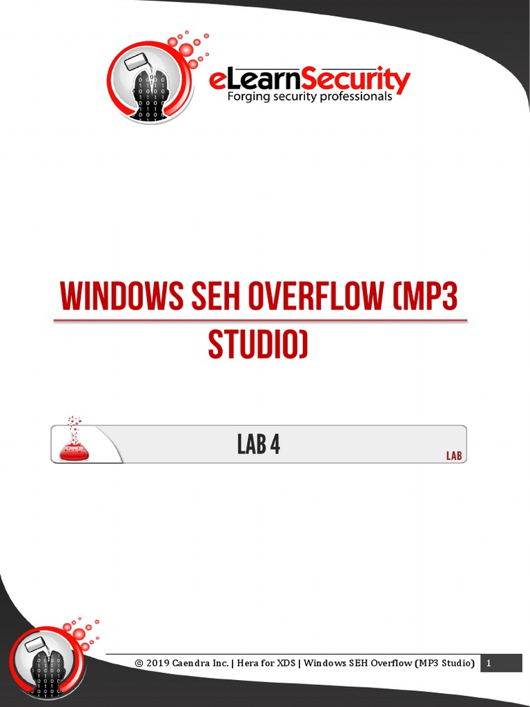 Lab4 Windows SEH Overflow MP3 | PDF | Exploit (Computer Security) | Computer Science
