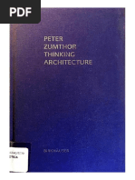 Peter Zumthor - Atmospheres | PDF