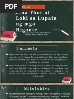 Sina Thor at Loki Sa Lupain NG Mga Higante Tauhan | PDF