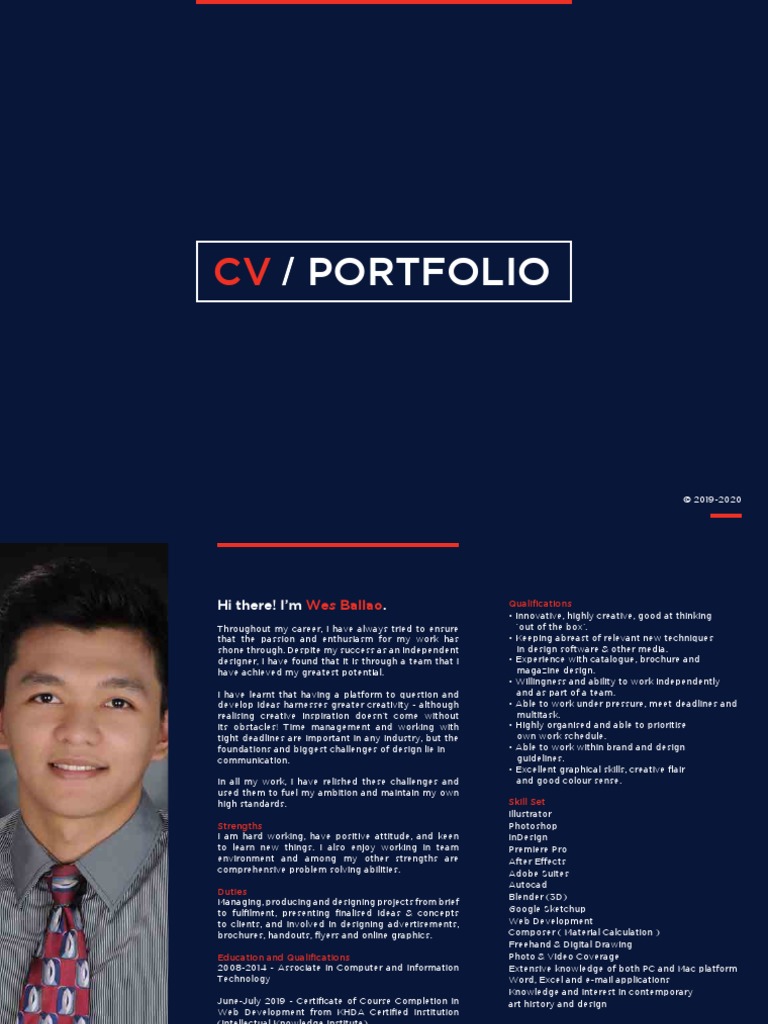 My CV/Portfolio | PDF | Graphics | 3 D Computer Graphics