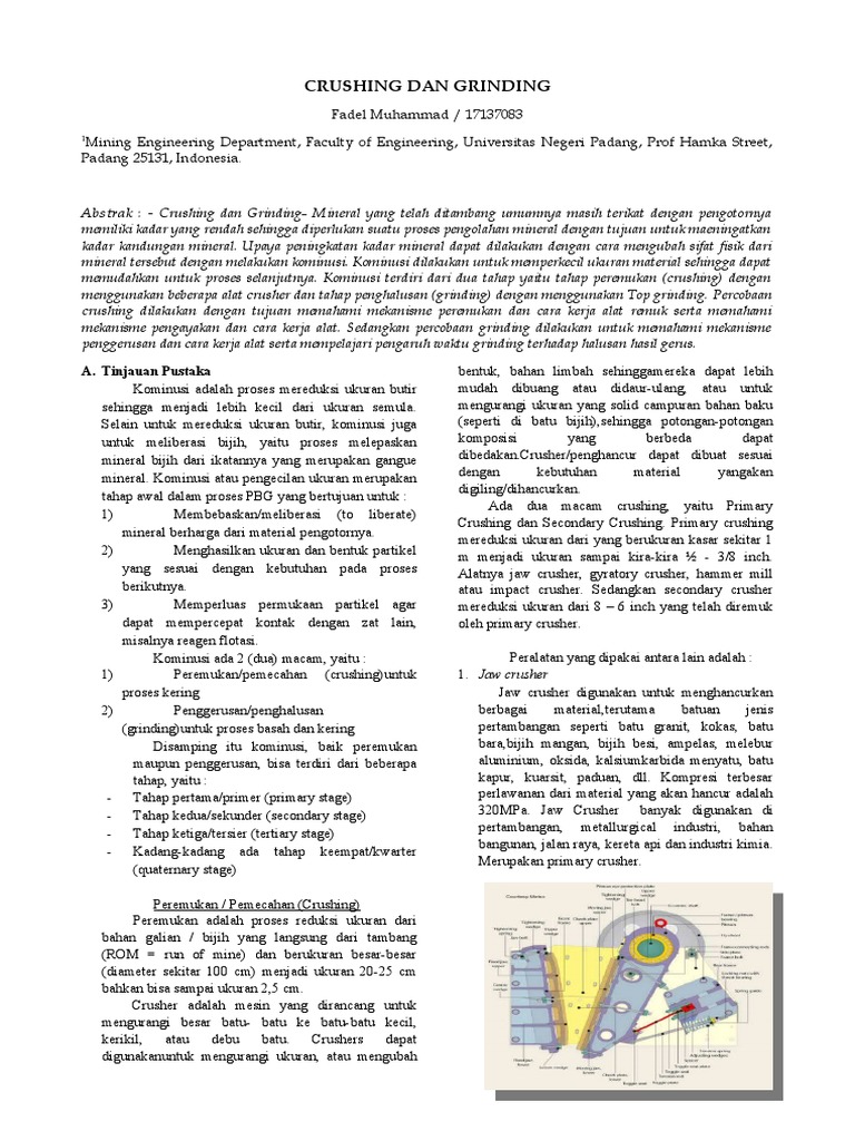 Crushing Dan Grinding | PDF