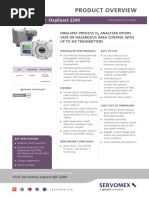 Servomex 2700 Installation Guide | PDF | Flow Measurement | Temperature