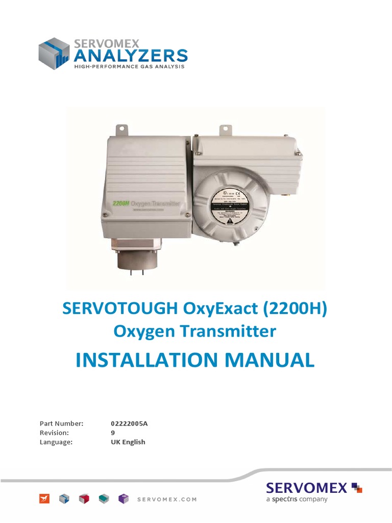 ServoTough OxyExact 2200H Oxygen Transmitter Installation Manual ...