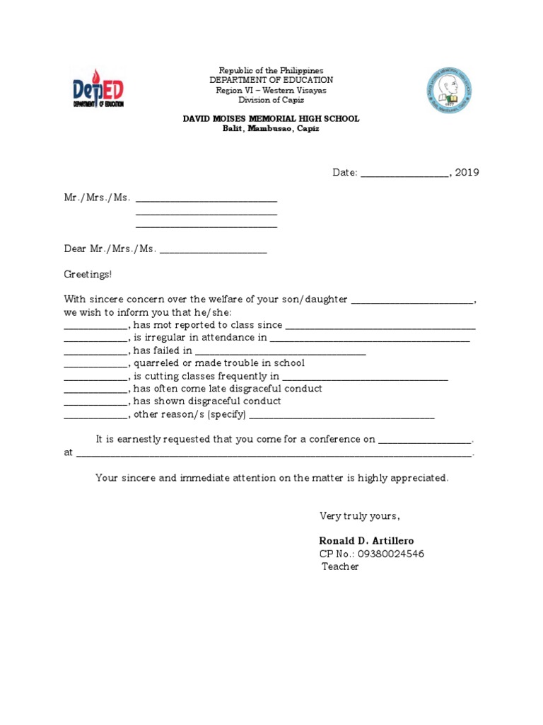 Call Parent Form | PDF
