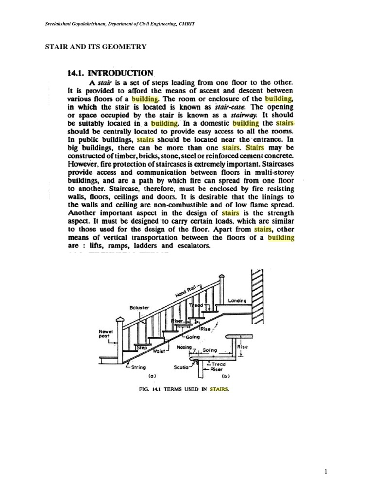 Module 4 - Stairs | PDF | Stairs | Building Technology