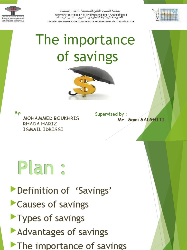 The Importance of Savings | PDF | Wealth | Saving