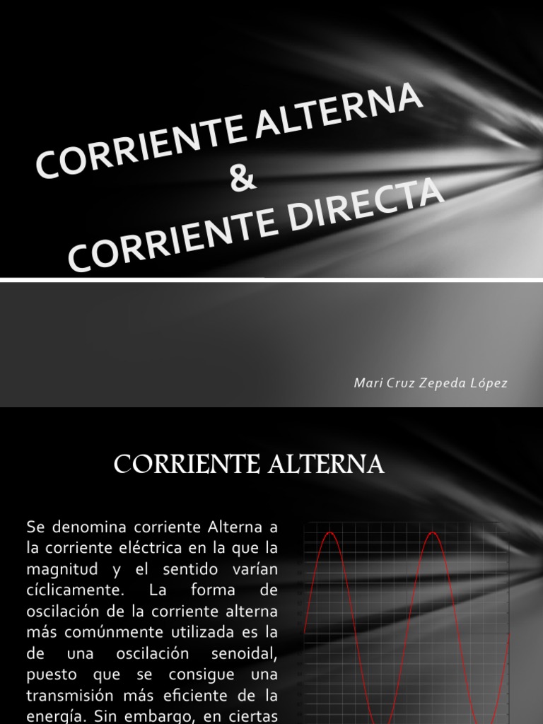 Corriente Alterna & Corriente Directa | PDF | Corriente continua ...