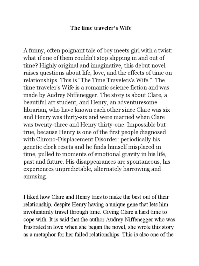 The Time Travelers Wife | PDF | Clothing | Courtship