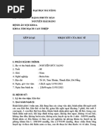 bệnh án NTT | PDF