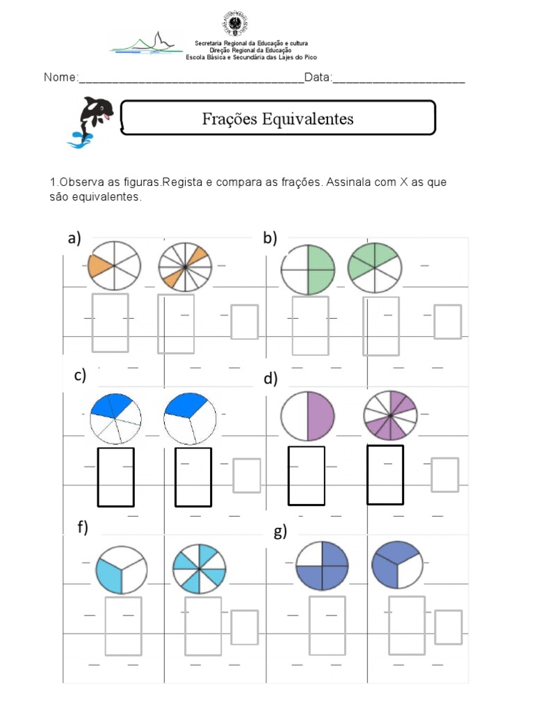 Frações Equivalentes | PDF